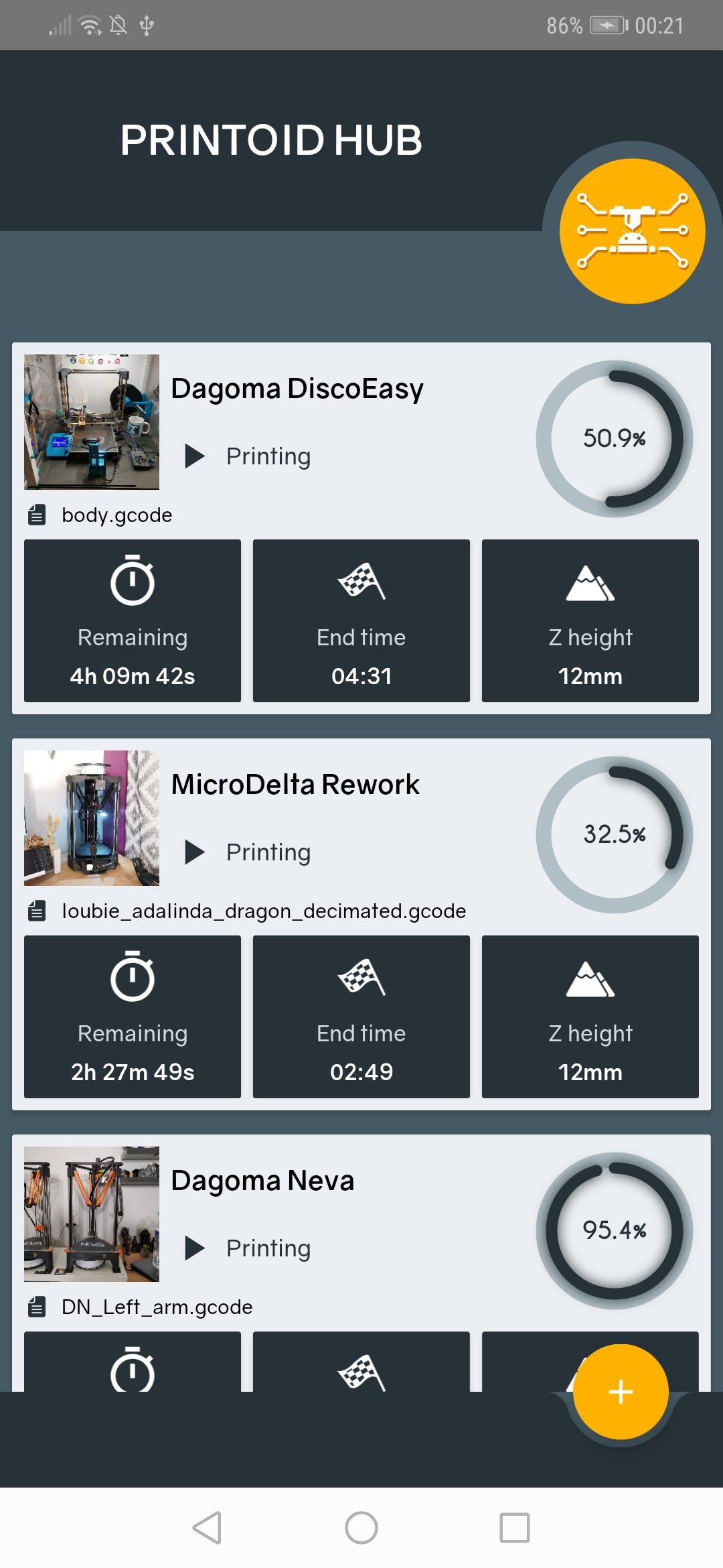 Printoid Hub – Printoid for OctoPrint